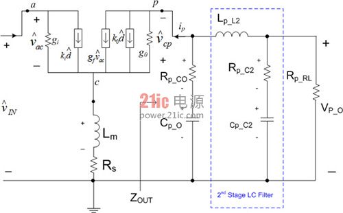 PWM开关建模反激转换器使用第二级LC滤波器-icspec