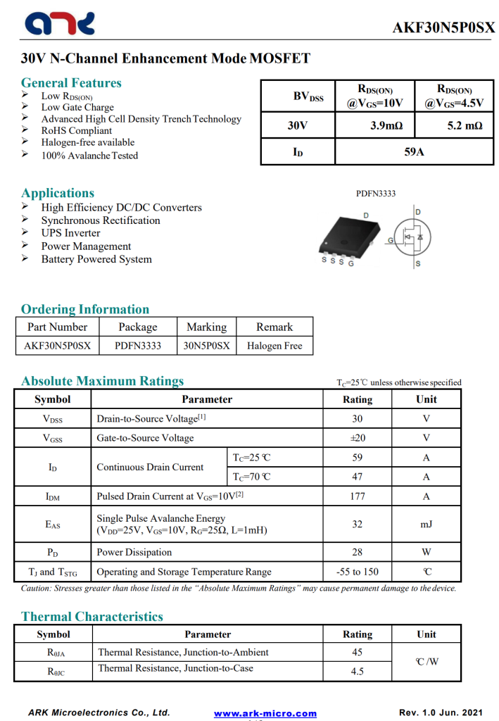 方舟微推出多款高耐压MOSFET，简化PD3.1快充设计-icspec