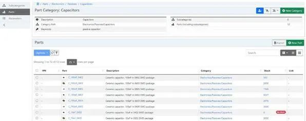 开源库存管理系统-InvenTree-icspec