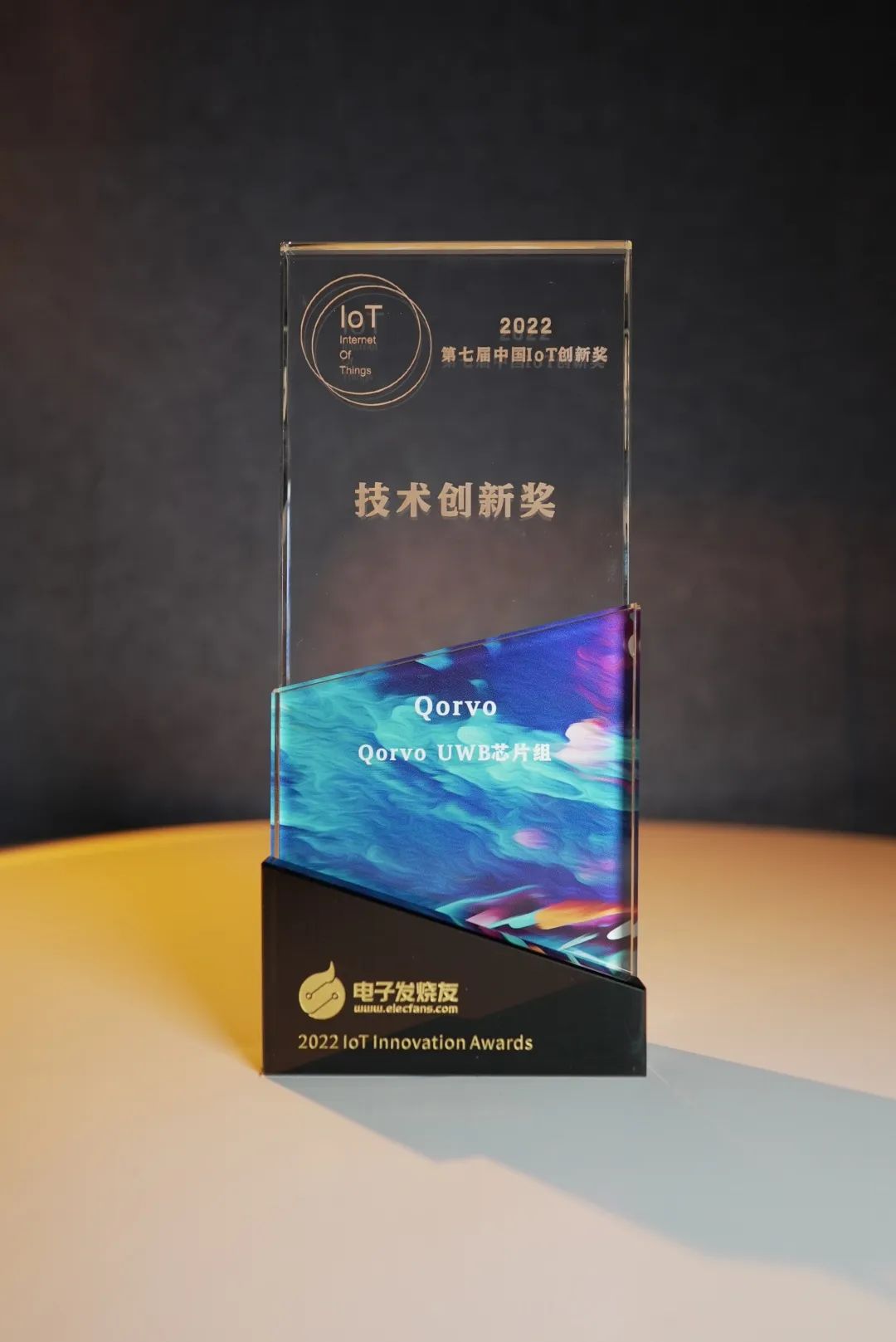 Qorvo UWB 芯片组荣获中国 IoT 大会 “技术创新奖”-icspec