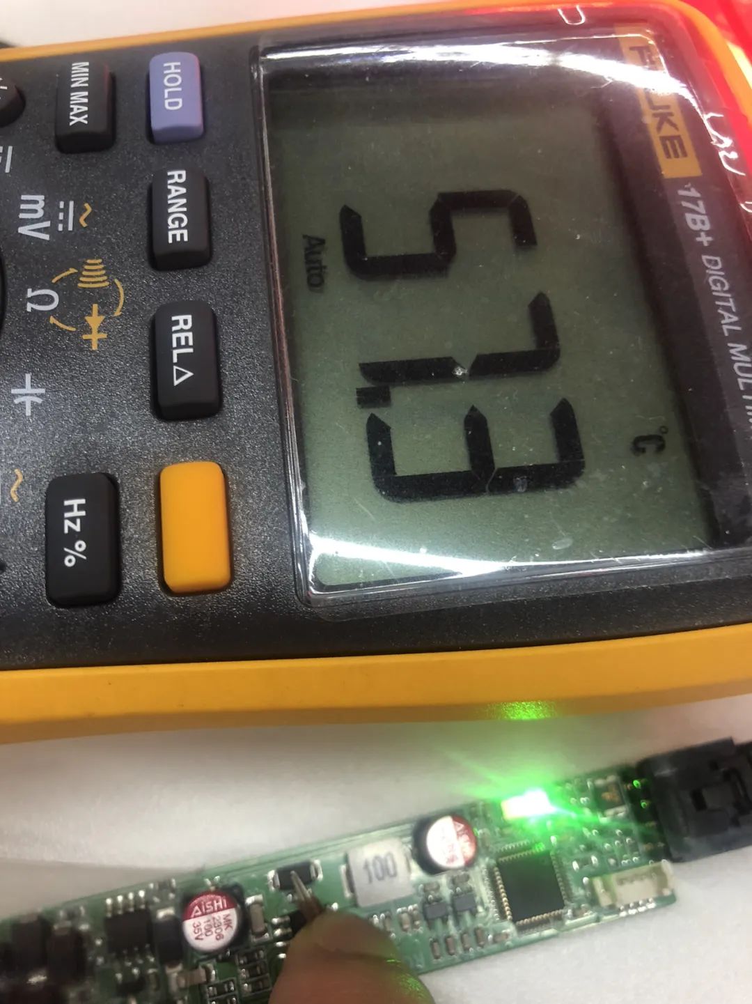 DC-DC电路不增加成本的散热措施前后对比-icspec