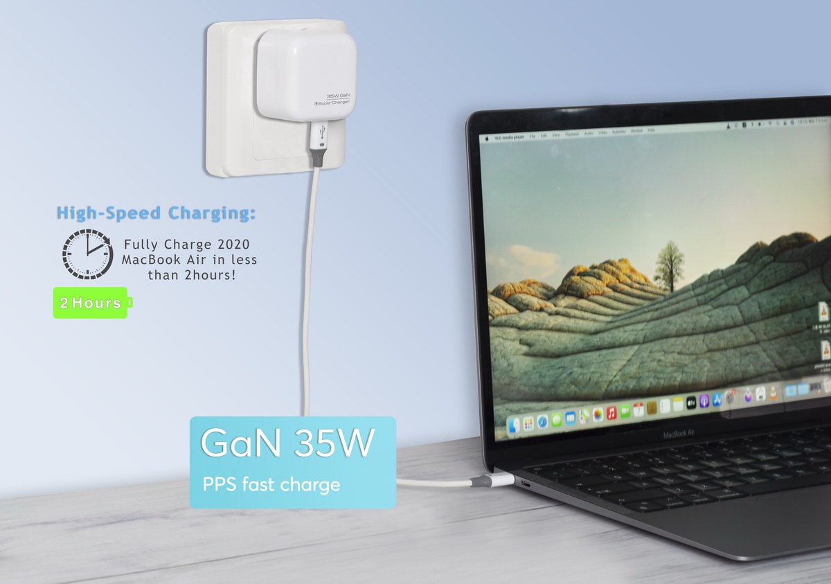 爆款双口，爱兰博35W双USB-C氮化镓充电器新品接受订单-icspec