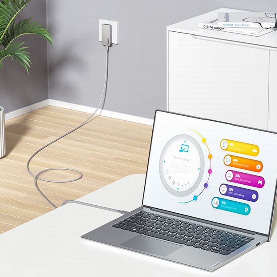 联想65W饼干氮化镓充电器来了，ThinkBook随行能量卡京东预售开启-icspec