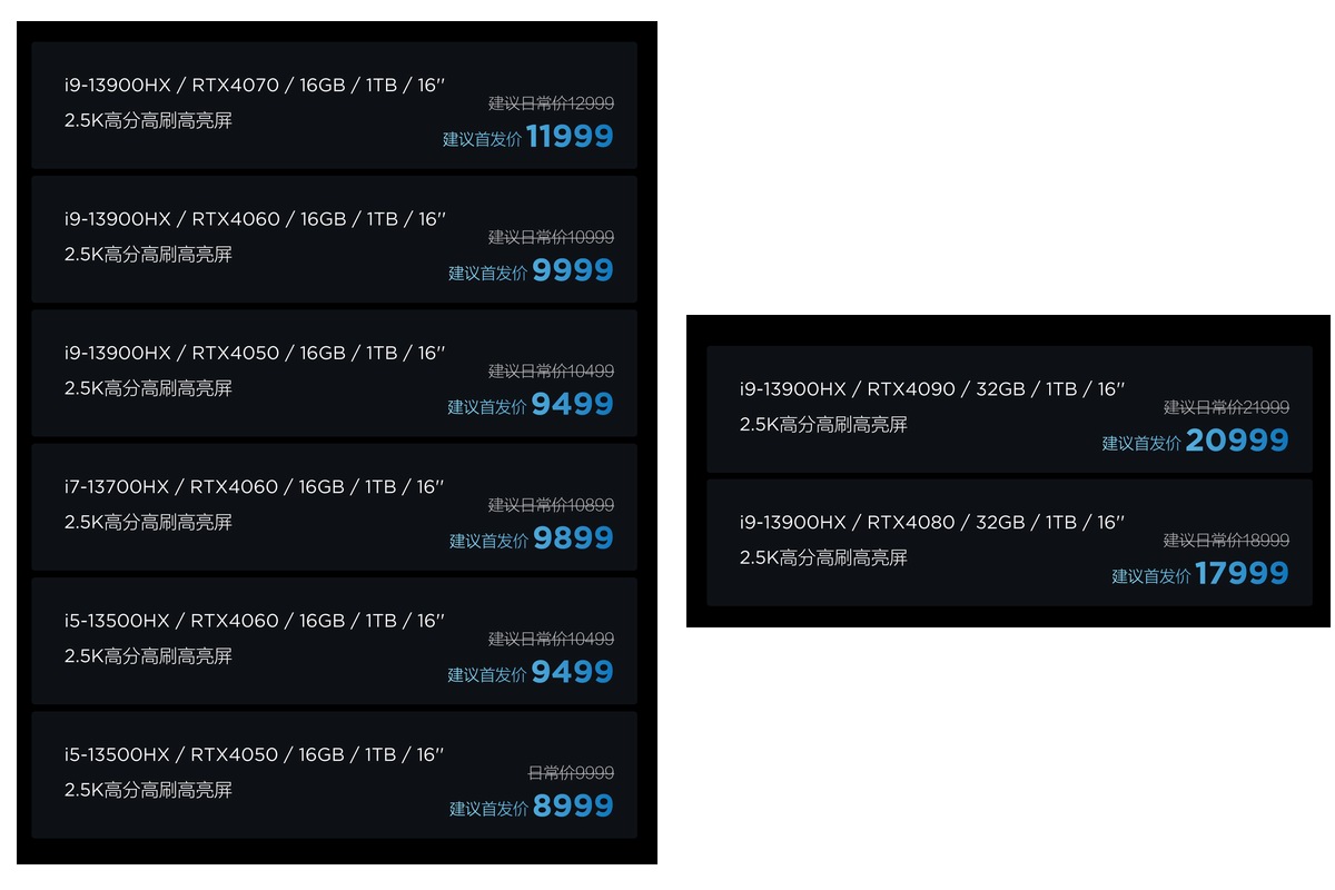 拯救者Y9000P 2023系列发布，支持140W USB-C私有快充-icspec
