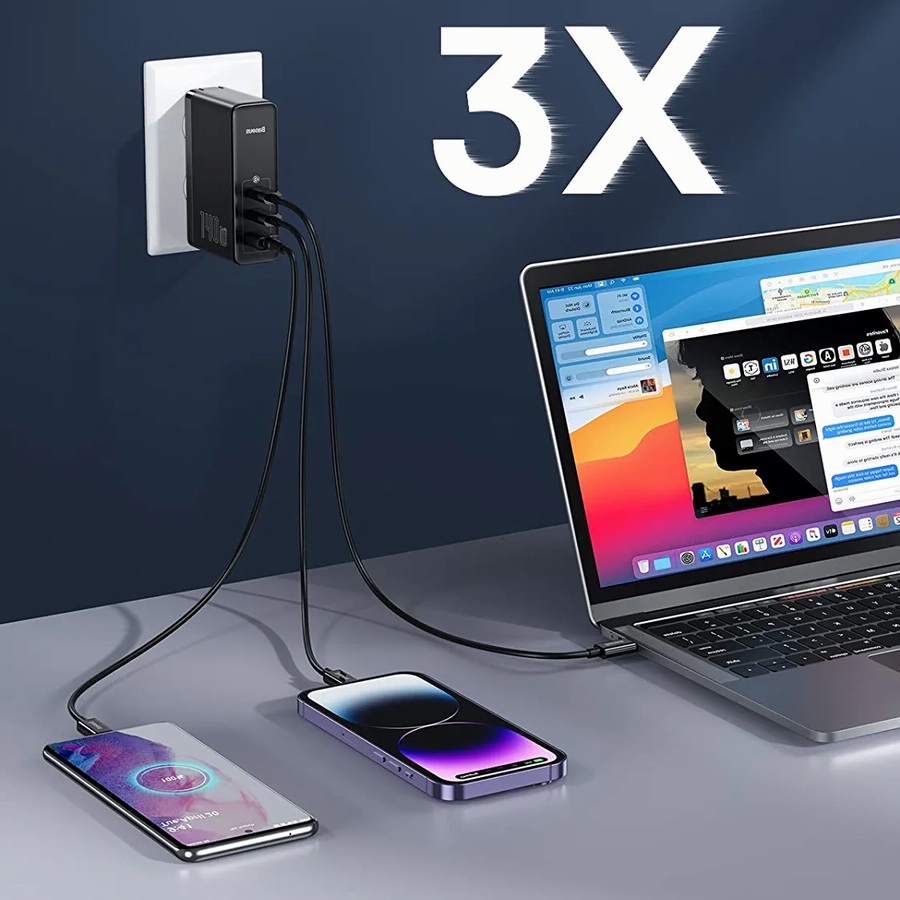 倍思推出140W 2C1A氮化镓充电器，支持28V5A PD3.1快充-icspec