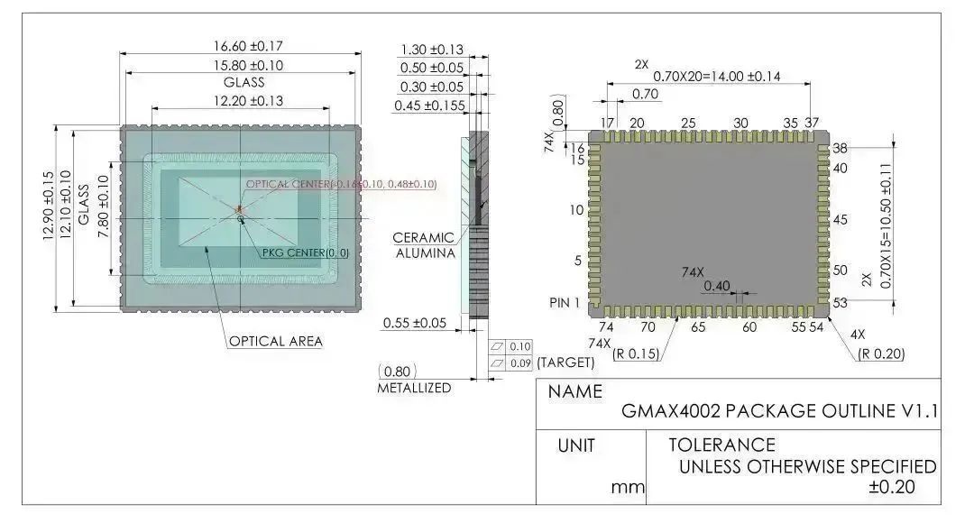 长光辰芯发布GMAX4002全局快门近红外增强CMOS图像传感器-icspec