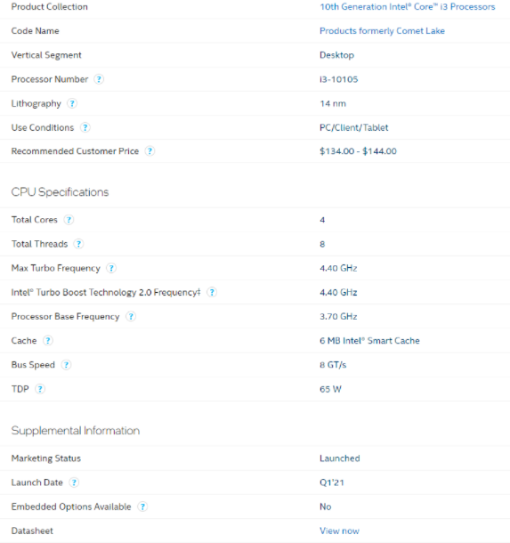 宝德x86处理器被“锤”！竟是英特尔酷睿i3－10105？-icspec